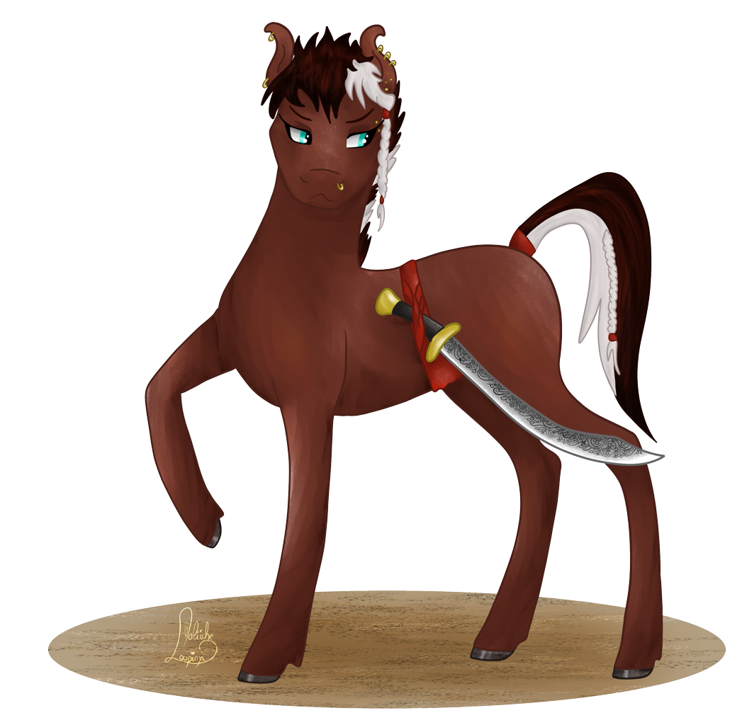 #3218835 - safe, artist:loopina, oc, oc only, oc:amar, saddle arabian, cimeterre, male, poctober ...