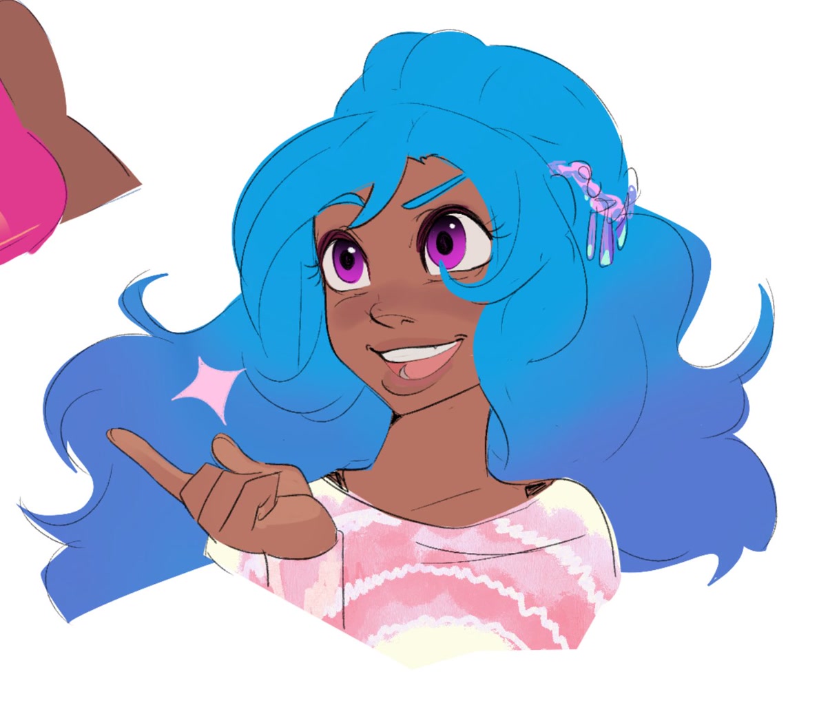 #3220134 - safe, artist:aztrial, izzy moonbow, human, g5, blushing ...