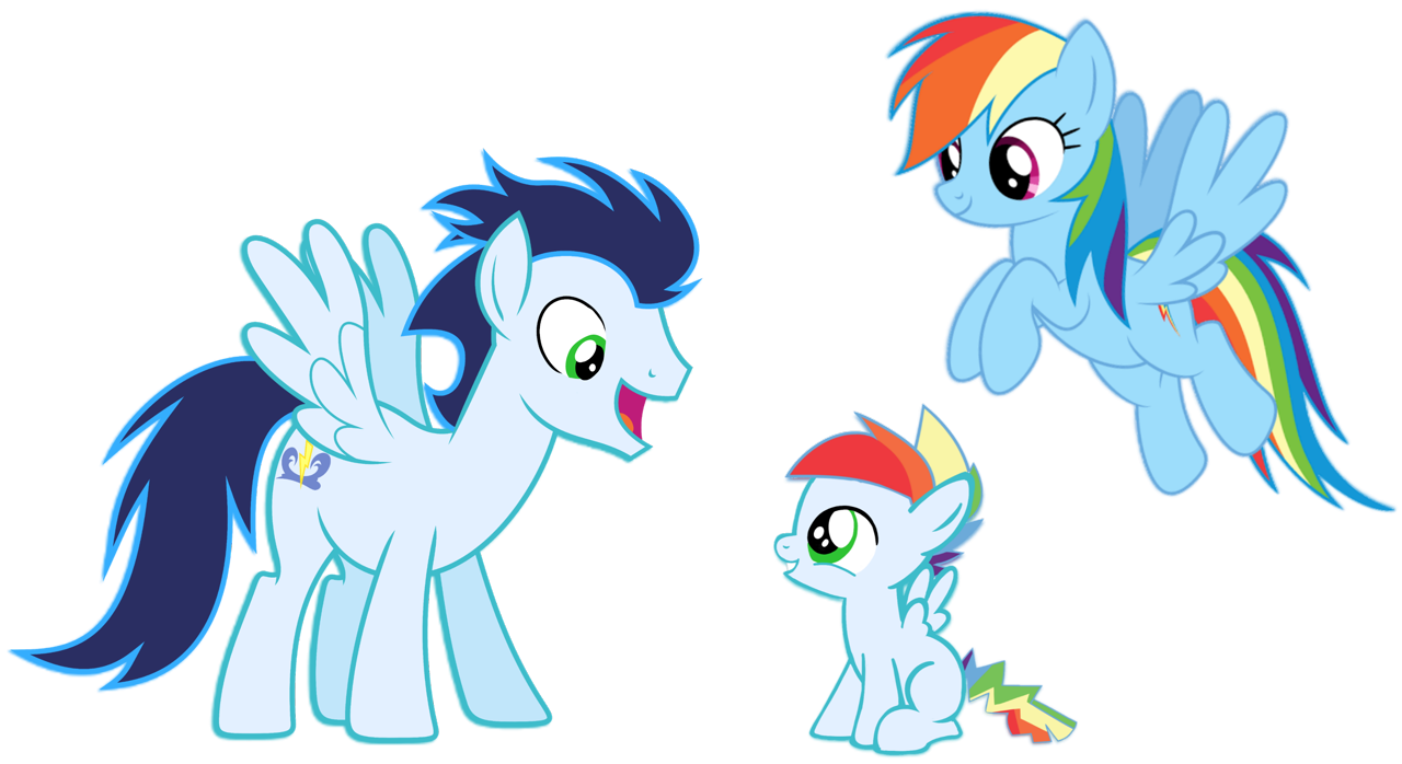 #3220648 - safe, anonymous artist, rainbow dash, soarin', oc, oc ...