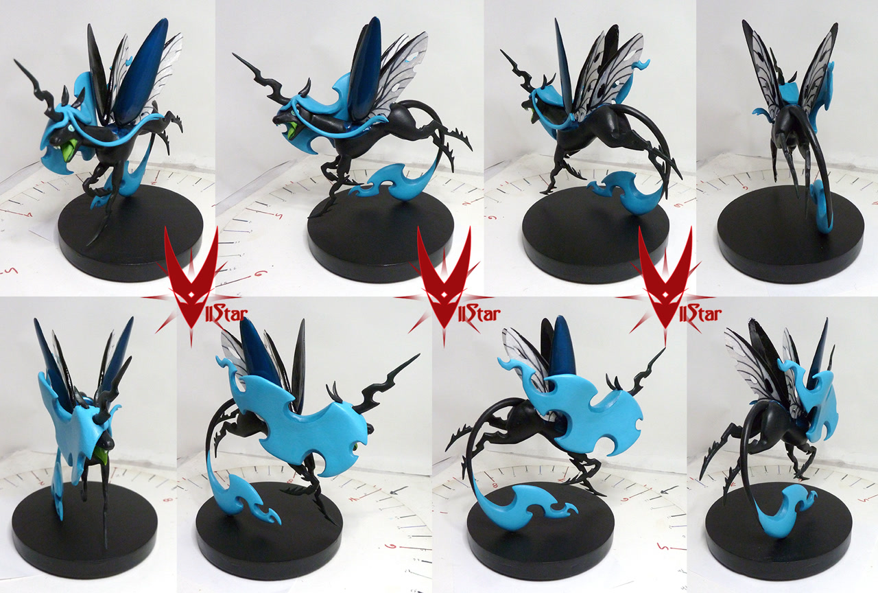 #3220878 - safe, artist:viistar, queen chrysalis, changeling ...