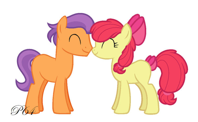 #3221004 - safe, artist:pegasister64, apple bloom, tender taps, earth ...