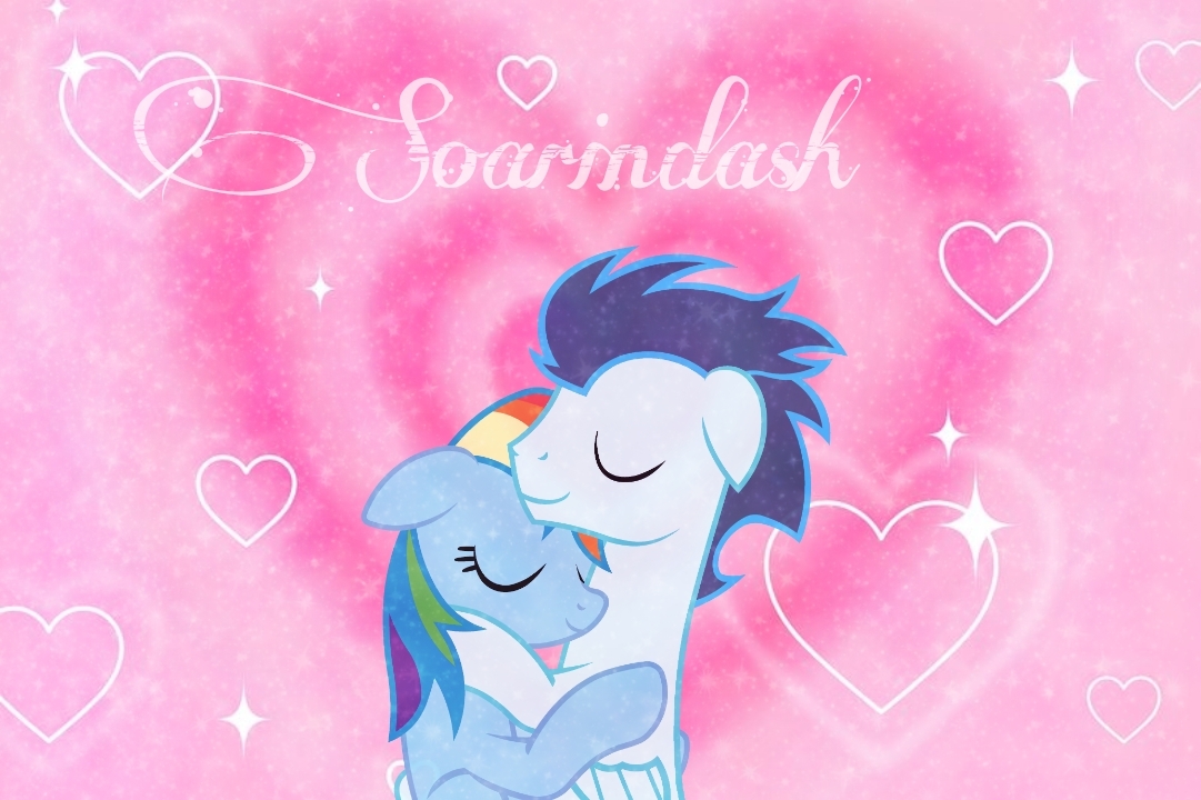 #3221232 - safe, anonymous artist, rainbow dash, soarin', pegasus, pony ...