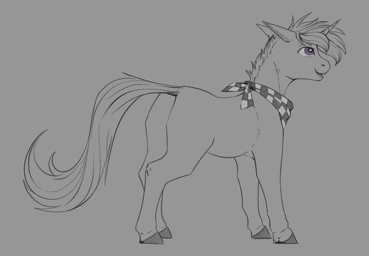 #3210875 - safe, artist:stray prey, oc, oc only, oc:lucent, pony, unicorn, horn, solo, unicorn ...