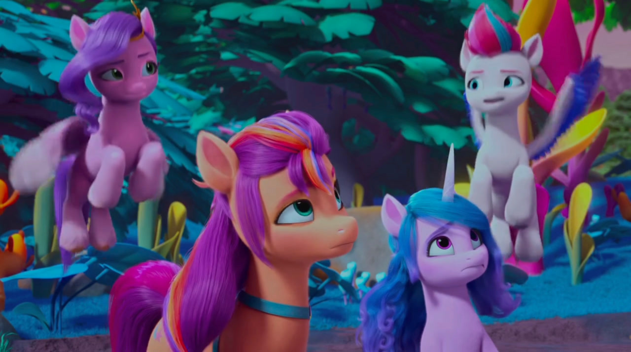 #3210987 - safe, screencap, izzy moonbow, pipp petals, sunny starscout, zipp storm, earth pony ...