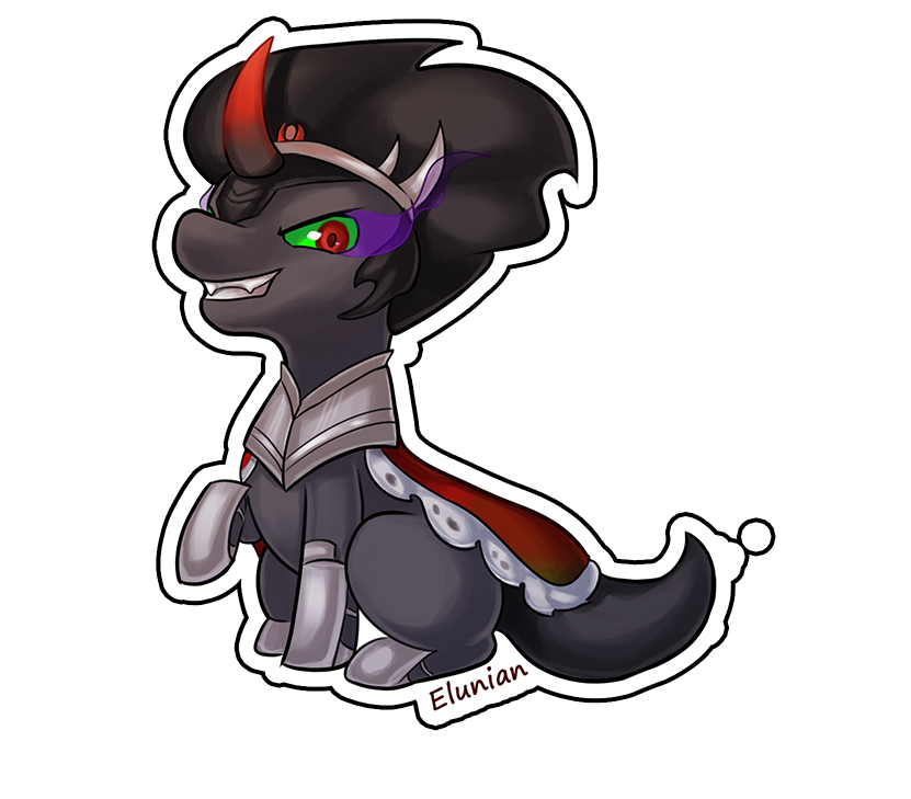 #3224943 - safe, artist:elunian, king sombra, pony, unicorn, armor ...