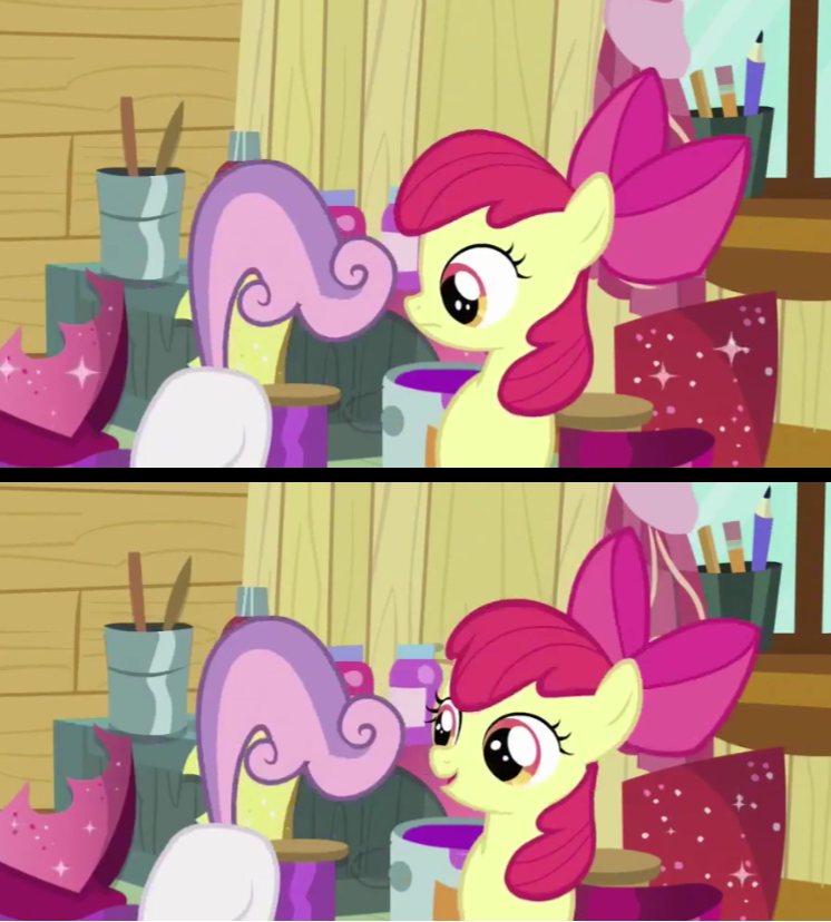 #3225433 - safe, edit, edited screencap, screencap, apple bloom ...