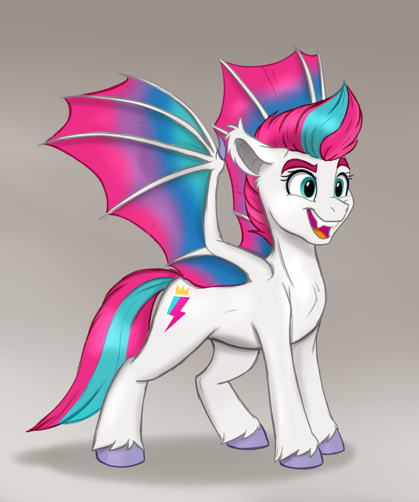 #3226164 - safe, artist:rutkotka, zipp storm, bat pony, pony, g5 ...