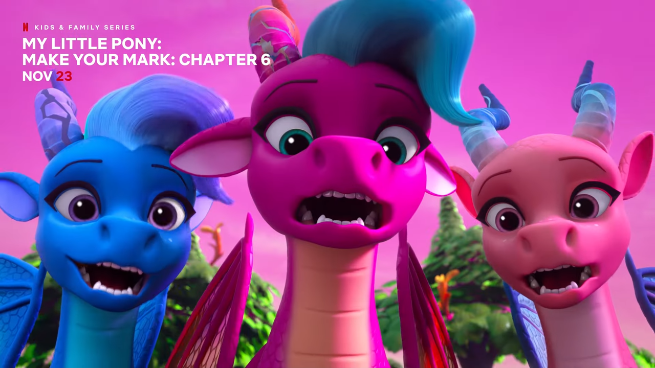 #3226174 - safe, screencap, blaize skysong, fountain (g5), tumble (g5), dragon, g5, my little ...