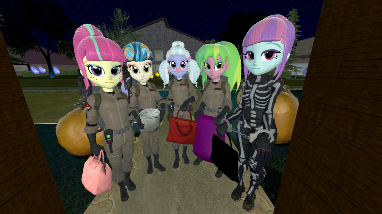 #3228429 - safe, artist:oatmeal!, indigo zap, lemon zest, sour sweet ...