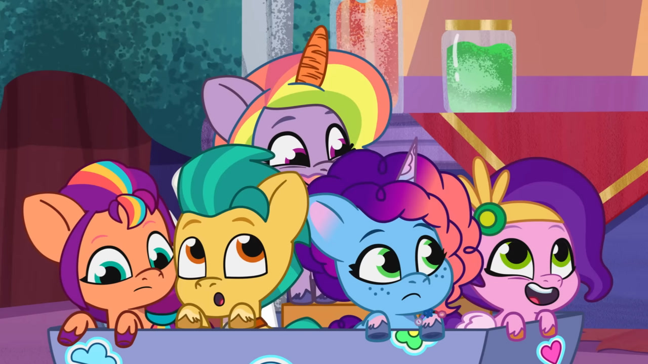 #3228666 - safe, screencap, hitch trailblazer, izzy moonbow, misty ...