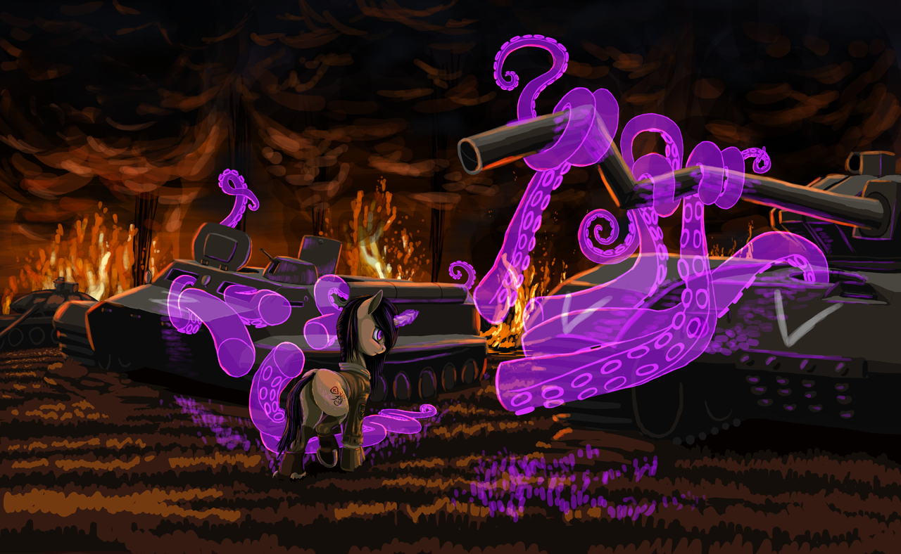 #3228727 - safe, artist:dr-fade, oc, oc only, kraken, pony, unicorn ...