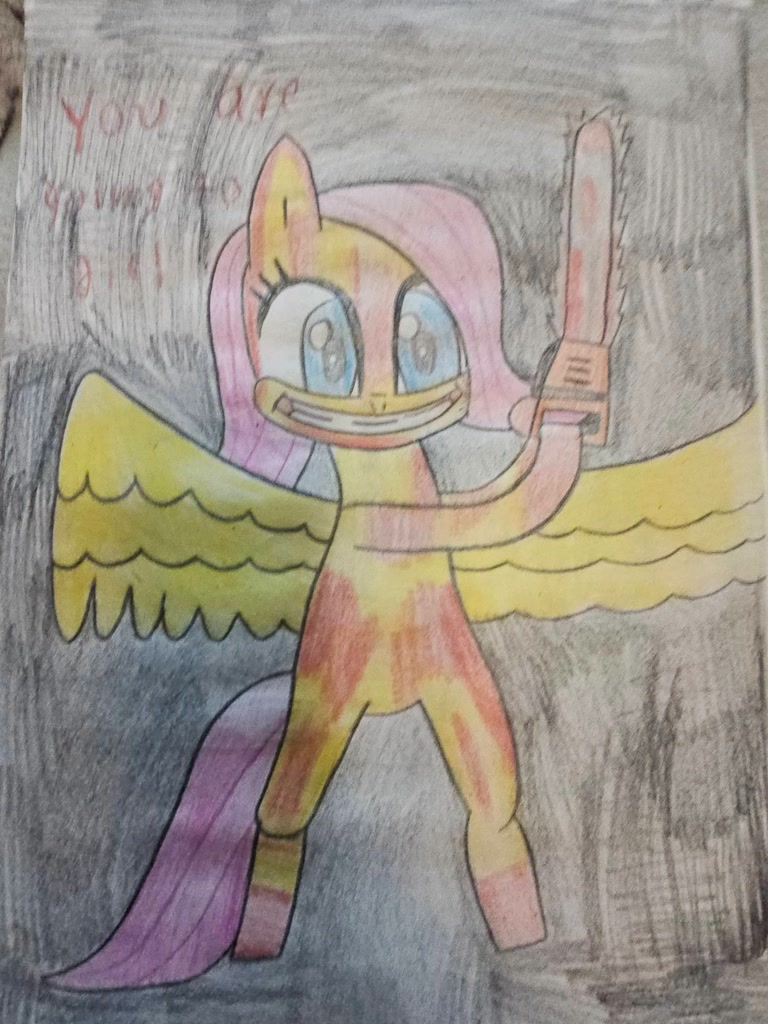 #3230864 - semi-grimdark, artist:alan-the-animeartist, fluttershy ...