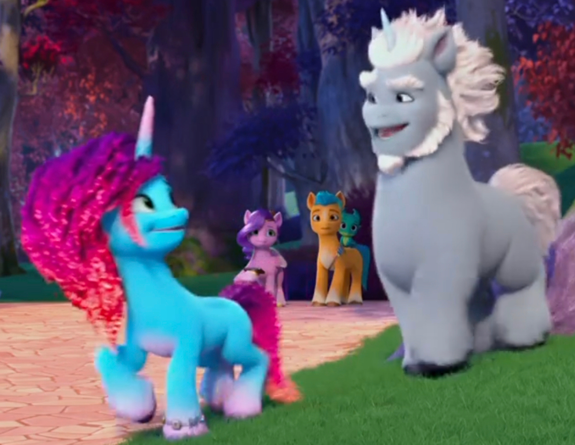 #3212306 - safe, screencap, alphabittle blossomforth, hitch trailblazer ...