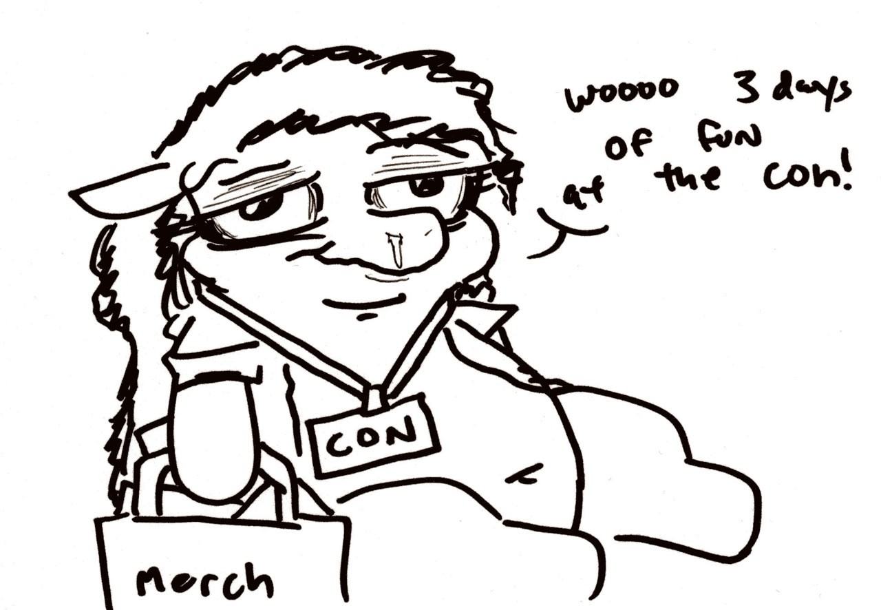 #3212733 - safe, artist:jargon scott, oc, oc:con crud, badge, con badge ...