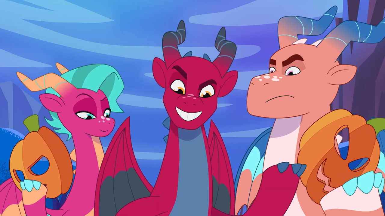 #3212864 - safe, screencap, blaize skysong, lava (g5), tumble (g5), dragon, g5, lavarynth, my ...