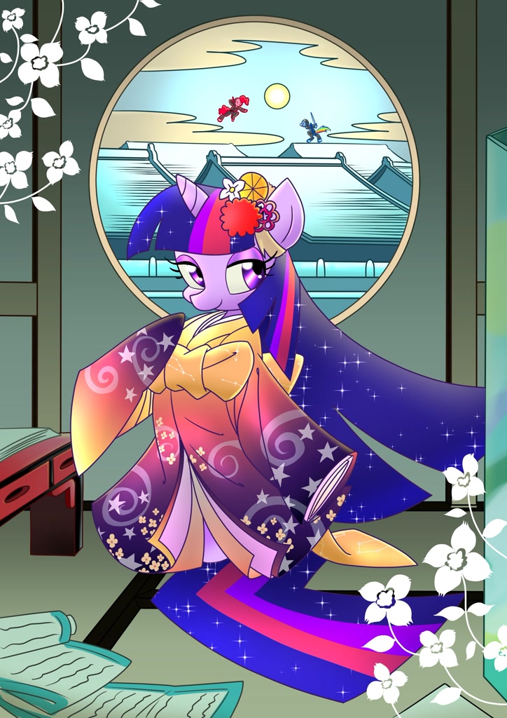 #3213225 - safe, artist:rainbowdashsuki, twilight sparkle, pony, female ...