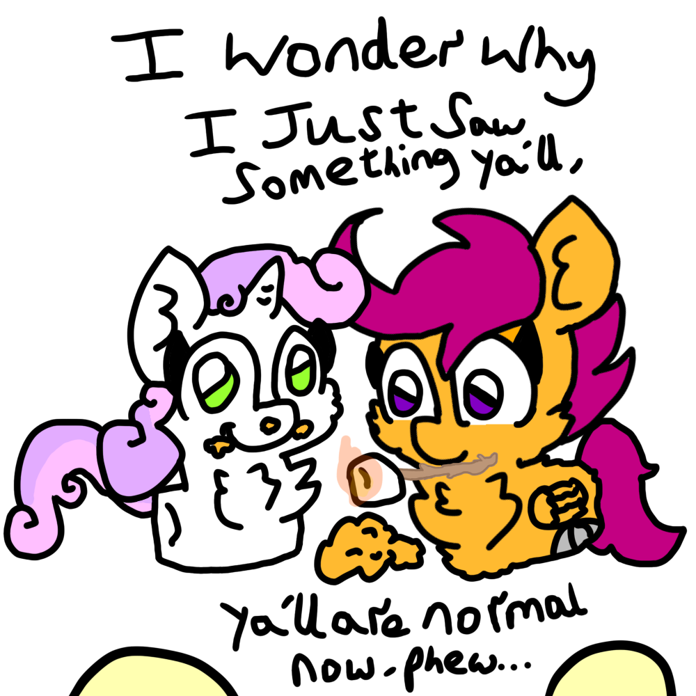 #3213842 - safe, artist:sweetsterty, apple bloom, scootaloo, sweetie ...