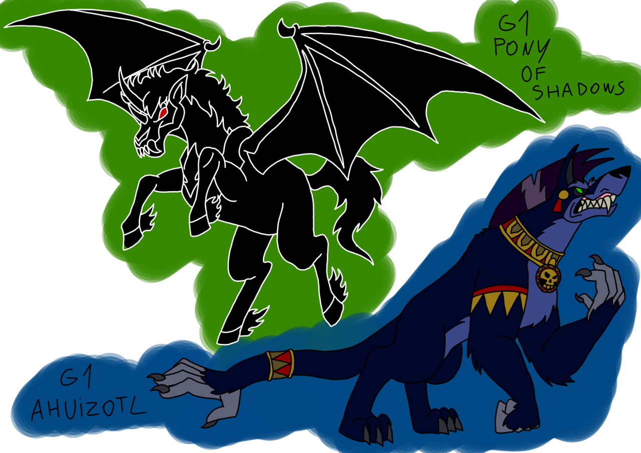 #3213851 - safe, artist:zetikoopa, ahuizotl, pony of shadows, ahuizotl ...