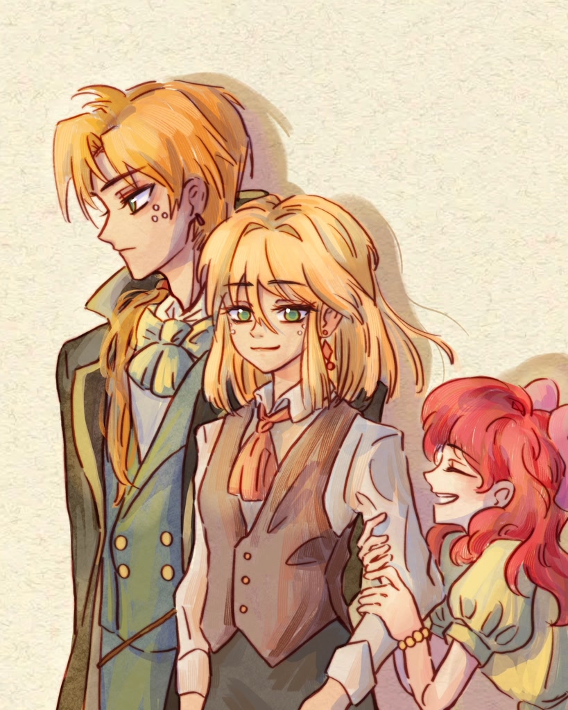 #3214022 - safe, artist:xiaojin315, apple bloom, applejack, big ...