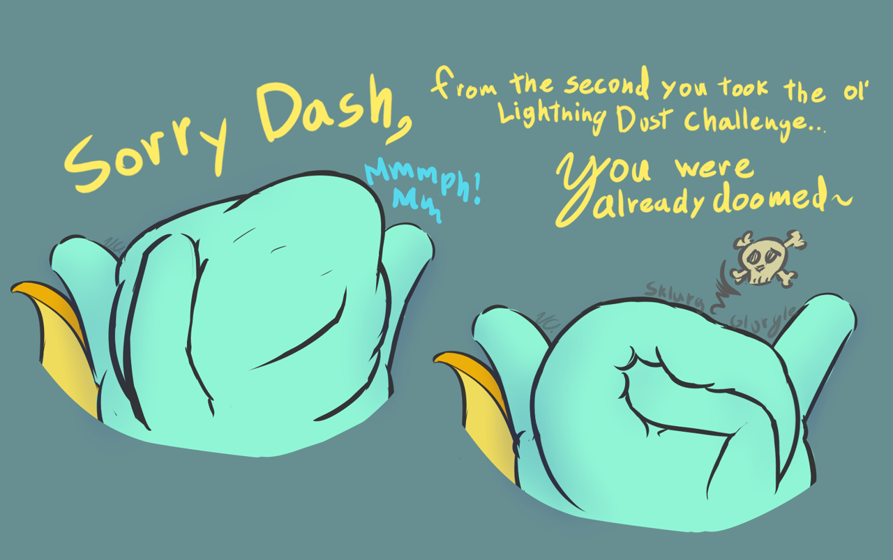 #3214599 - suggestive, artist:voraciouscutie, lightning dust, rainbow ...