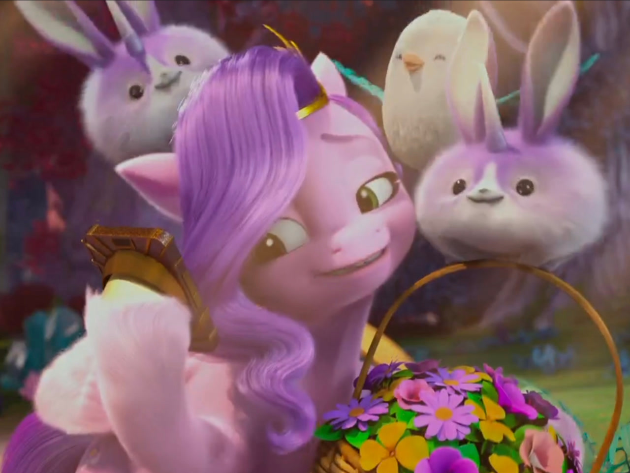 #3214896 - safe, screencap, pipp petals, bird, bunnicorn, pegasus, pony, rabbit, seagull, g5 ...