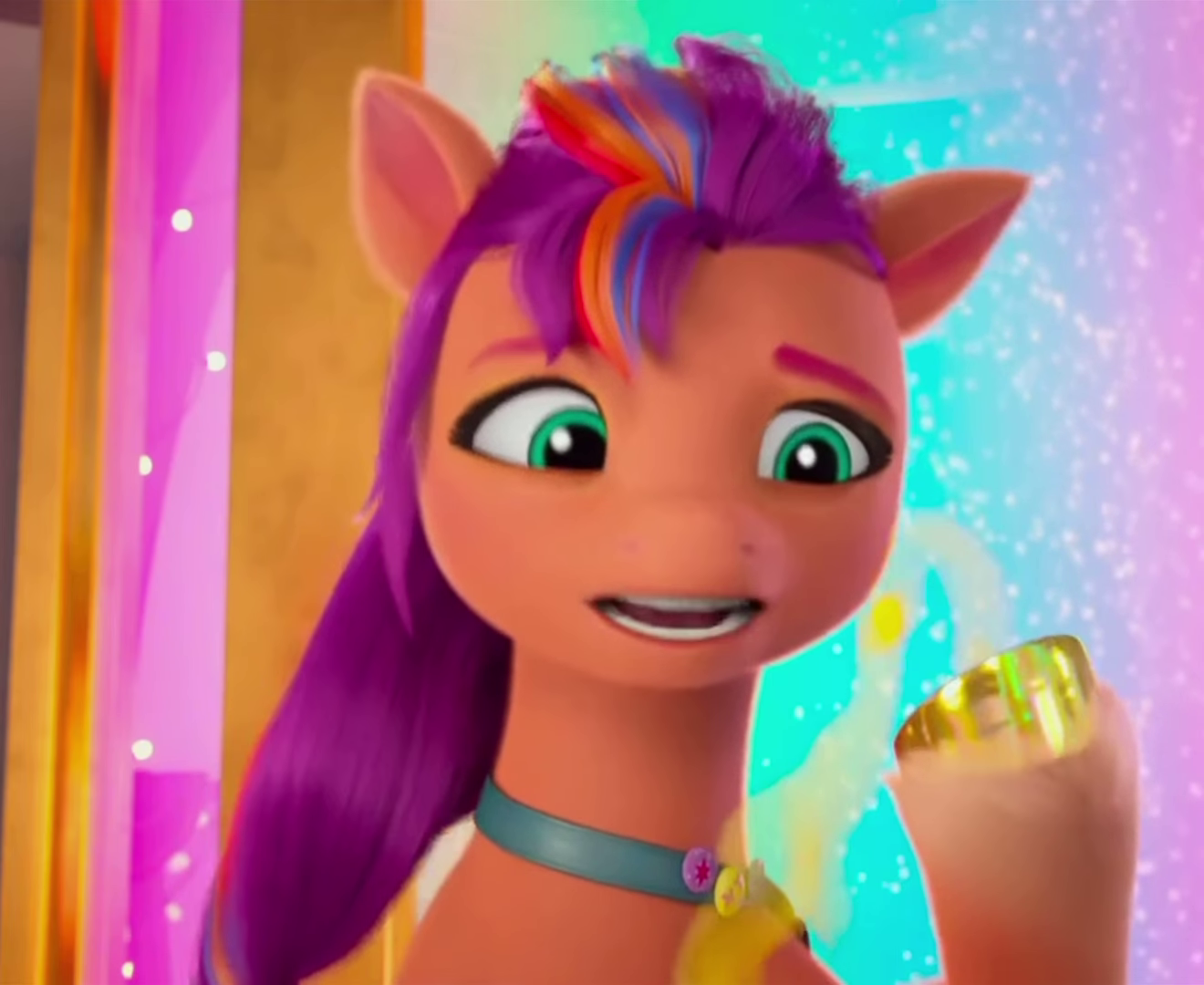 #3215184 - safe, screencap, sunny starscout, earth pony, pony, g5, mane ...