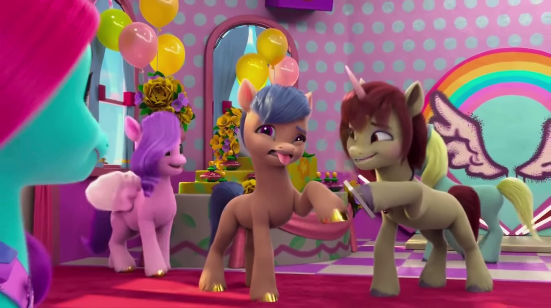 #3215727 - safe, screencap, golden waves, jazz hooves, pipp petals ...