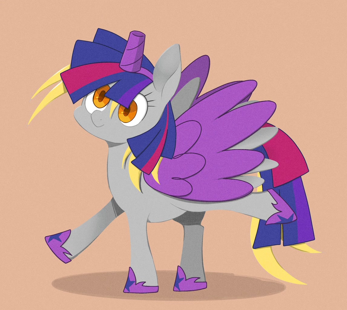 #3231238 - safe, artist:noupu, derpy hooves, pegasus, pony, g4, alicorn ...