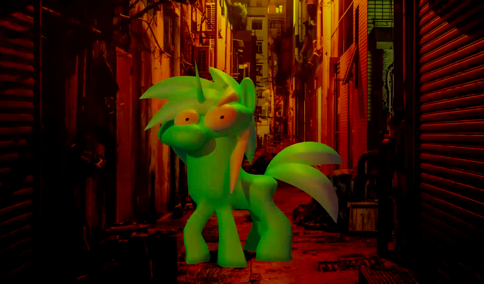 #3239458 - safe, artist:pissmaster3000, color edit, edit, sound edit, lyra heartstrings, pony ...