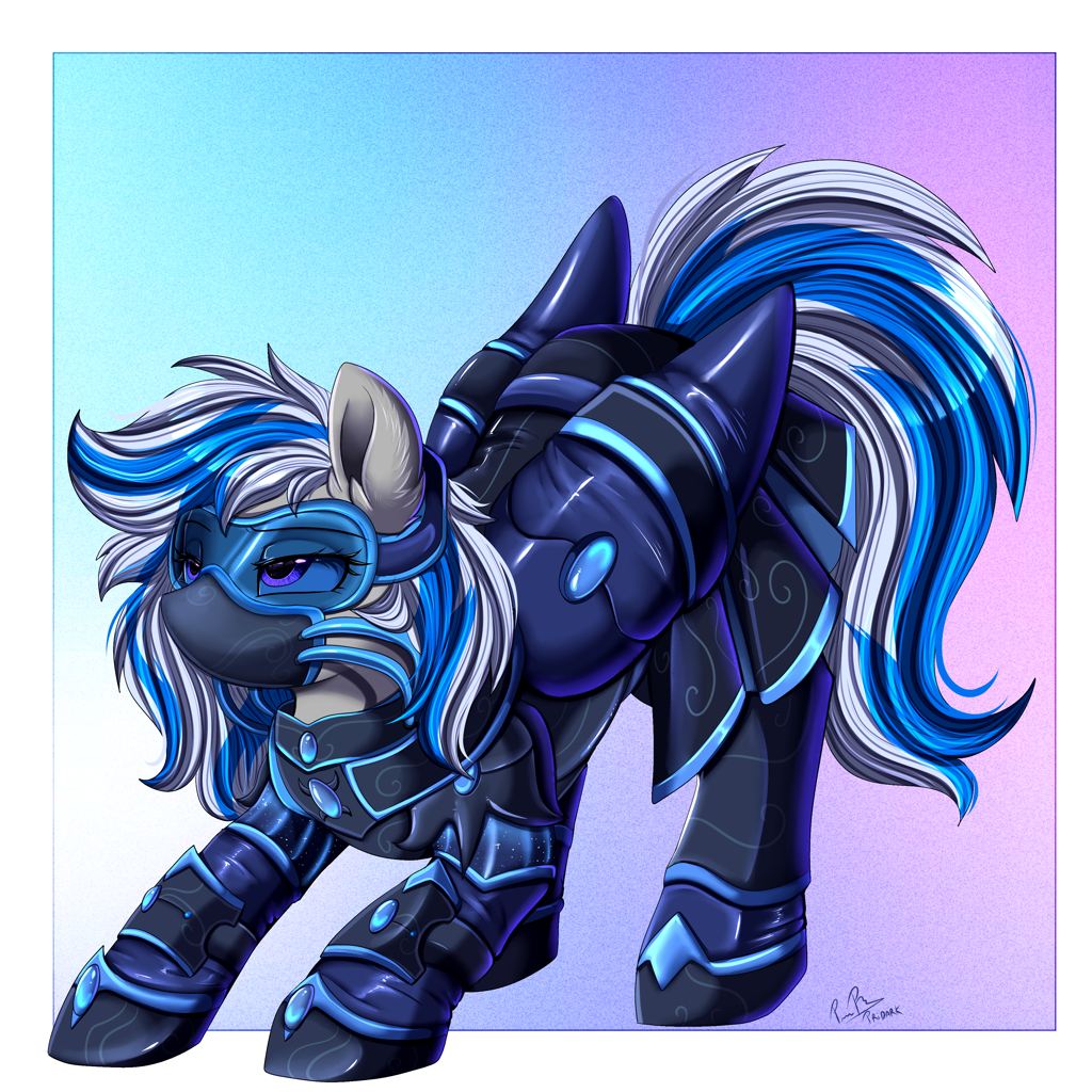 #3240526 - safe, artist:pridark, oc, oc only, oc:lady lightning strike, pegasus, pony, armor ...