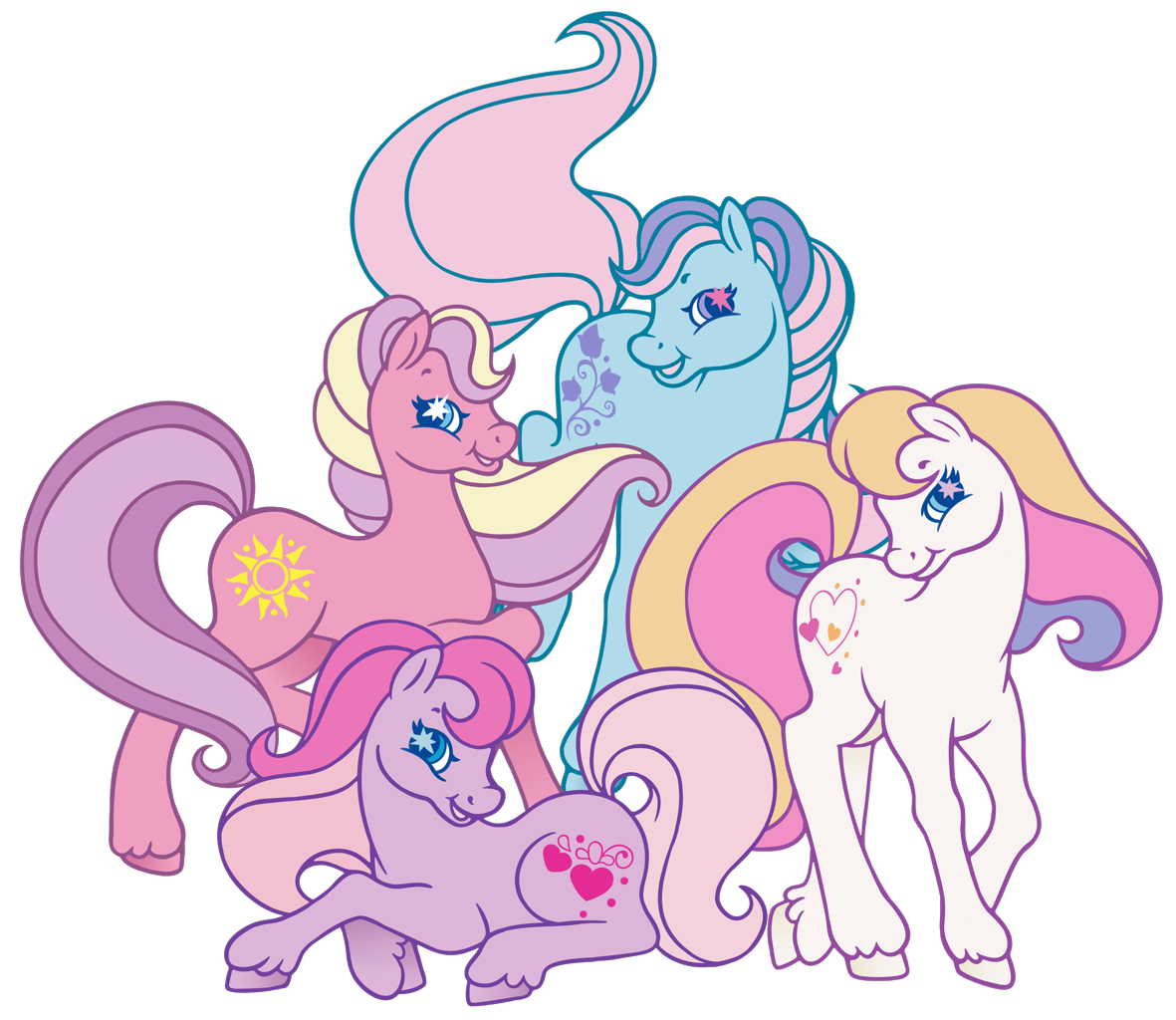 #3240900 - safe, artist:wtfponytime, ivy, light heart, sundance (g2 ...