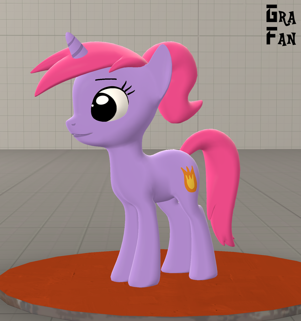 #3240935 - safe, artist:gradiusfanatic, oc, oc only, oc:vanesa, pony, unicorn, 3d, female, horn ...