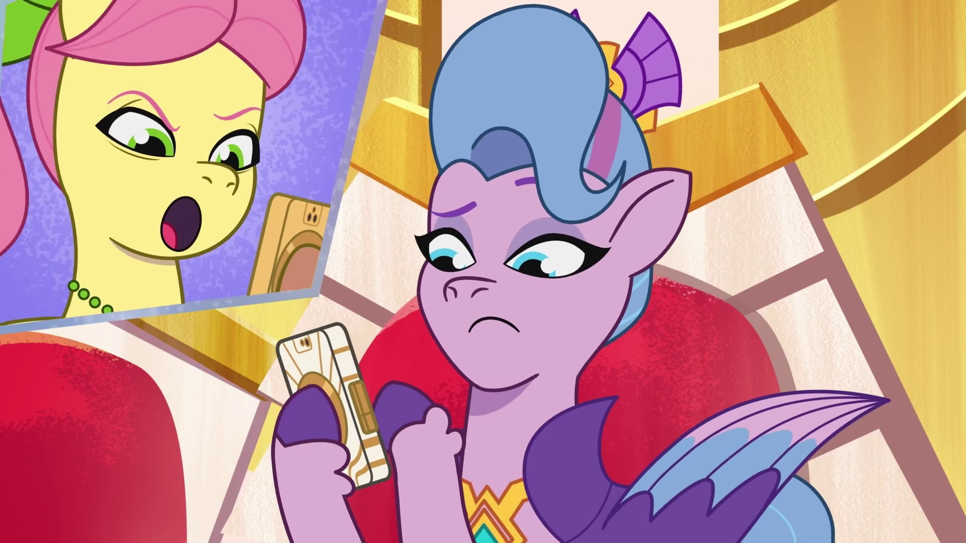 #3241367 - safe, screencap, alpine aspen, autumn skies, berries (g5), cherry prancer, dahlia ...