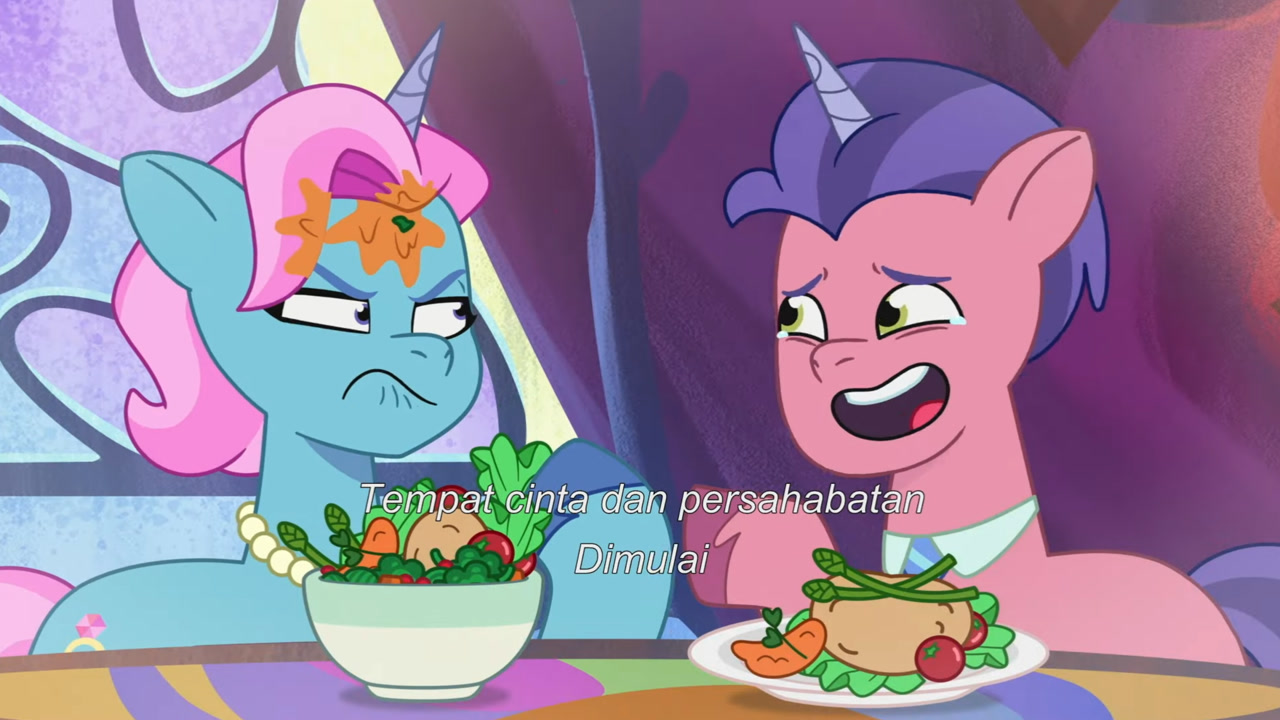 #3241531 - safe, screencap, pony, unicorn, friday night food fight, g5 ...