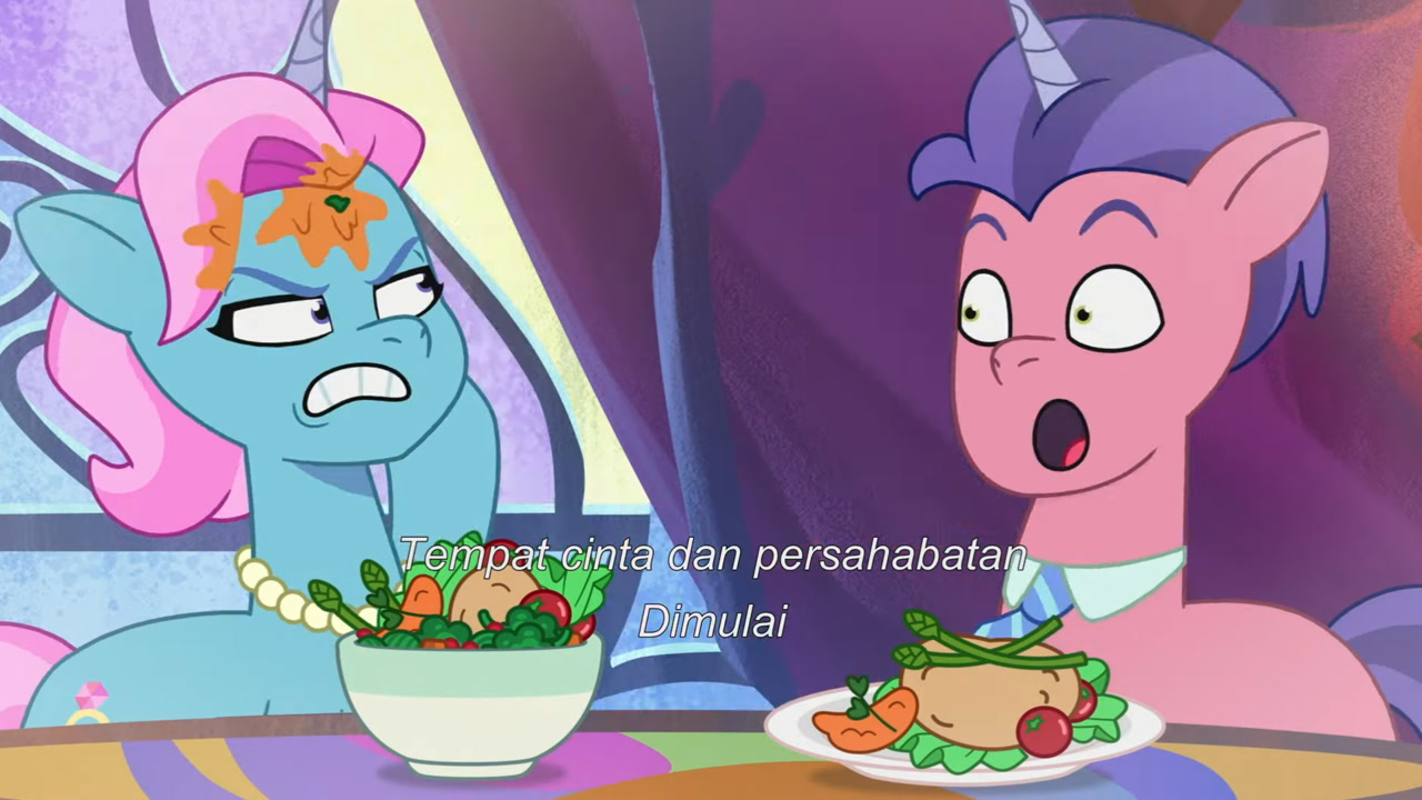 #3241533 - safe, screencap, pony, unicorn, friday night food fight, g5 ...