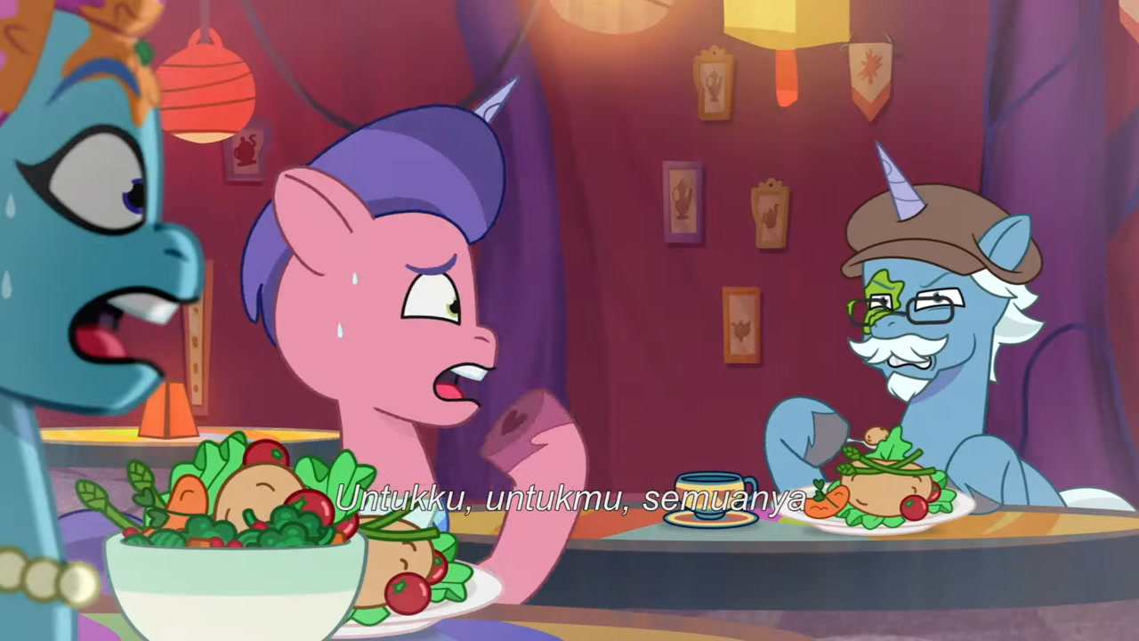 #3241540 - safe, screencap, pony, unicorn, friday night food fight, g5 ...
