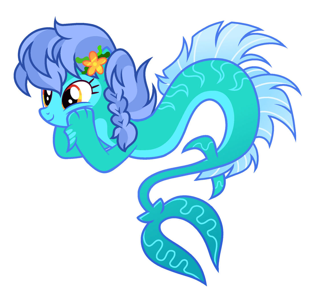 #3241654 - safe, artist:vi45, oc, oc only, unnamed oc, merpony, adoptable, braid, cheek squish ...