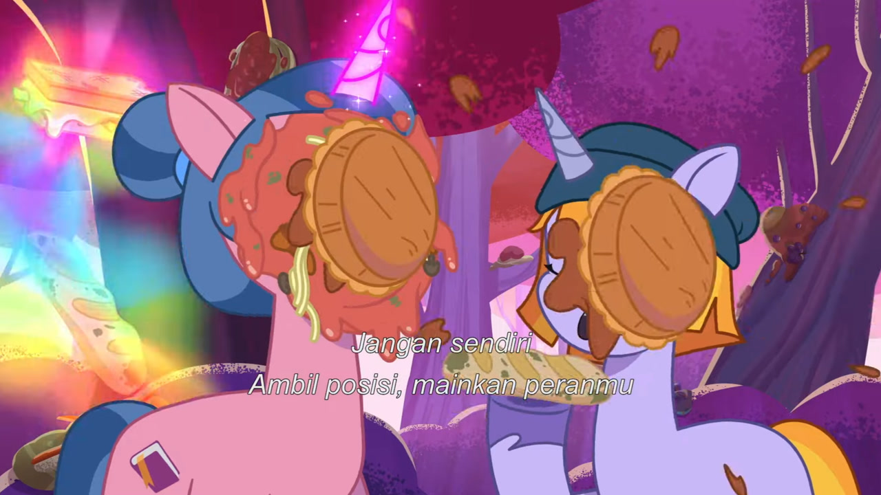 #3241995 - safe, screencap, plum library, pony, unicorn, friday night ...