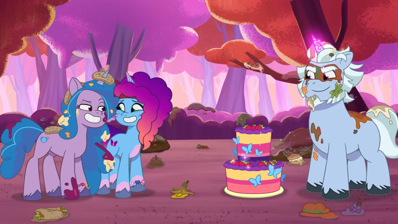 #3242313 - safe, screencap, alphabittle blossomforth, izzy moonbow, misty brightdawn, pony ...