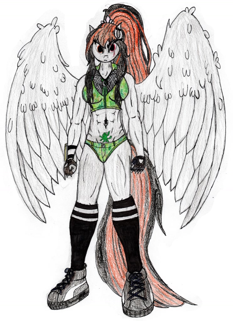 #3232159 - suggestive, artist:alabastoramril, oc, oc only, oc:cannon car, pegasus, anthro ...