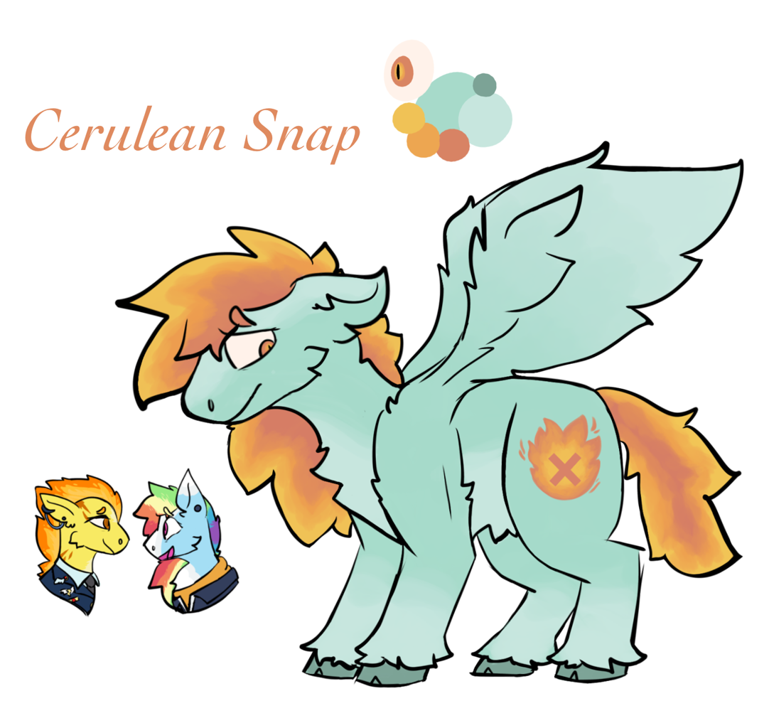 #3245096 - safe, artist:k4iy0te, rainbow dash, spitfire, oc, oc ...