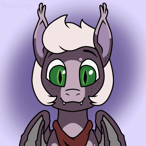 #3246112 - safe, artist:manticorpse, oc, oc:fiasco fortune, bat pony ...