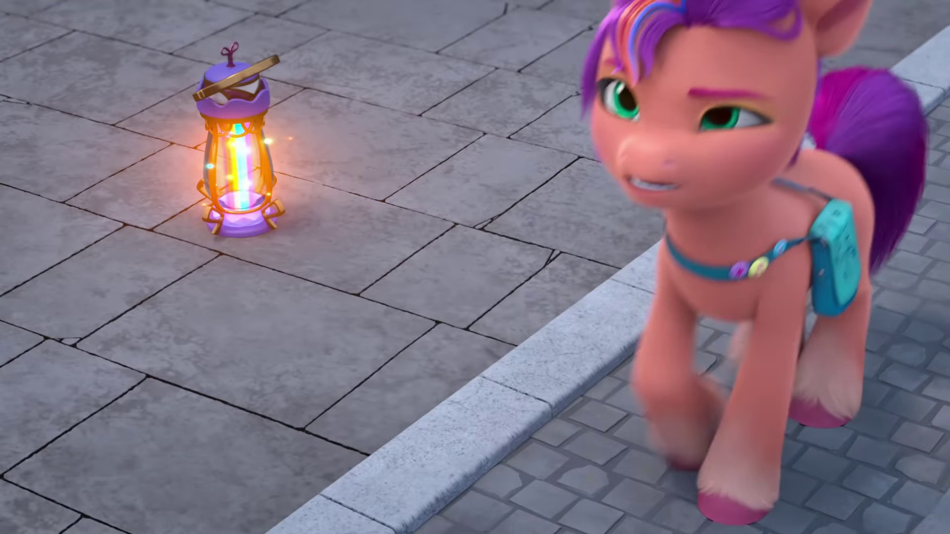 #3246419 - safe, edit, edited screencap, screencap, hitch trailblazer, izzy moonbow, sparky ...