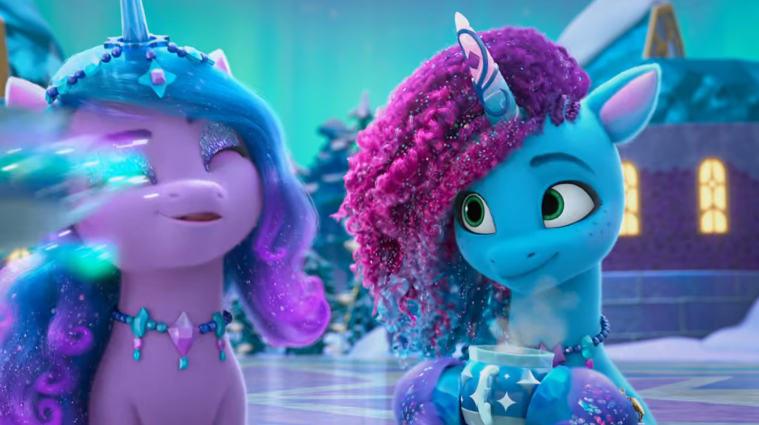 #3246711 - safe, screencap, izzy moonbow, misty brightdawn, pony, unicorn, g5, my little pony ...