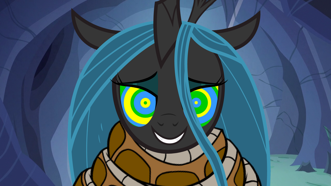 #3246985 - safe, artist:a-new-recipeh, queen chrysalis, changeling ...