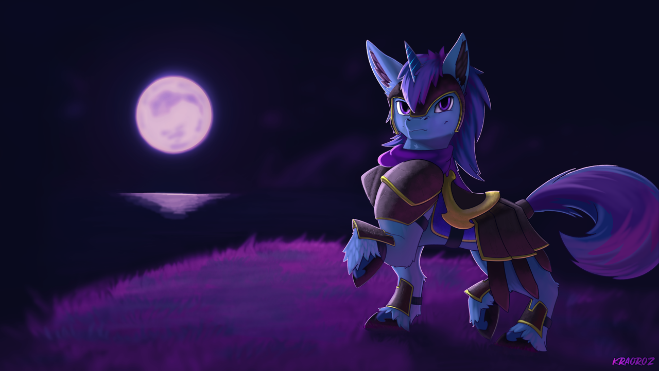 #3247020 - safe, artist:kraoroz, oc, oc only, oc:bak, pony, unicorn ...