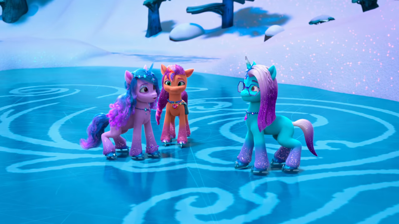 #3247118 - safe, screencap, comet (g5), izzy moonbow, sunny starscout, auroricorn, earth pony ...