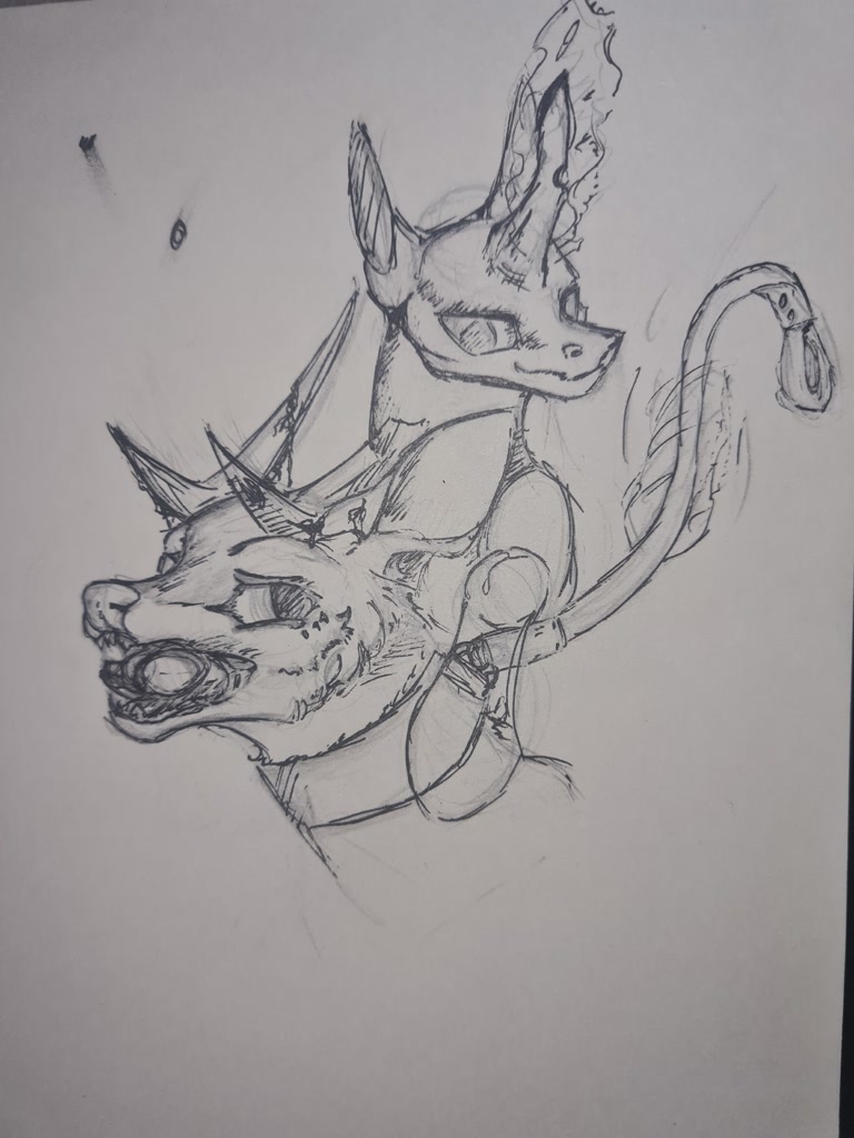 #3248369 - safe, artist:pinky_bestia, oc, oc only, changeling, deer, g4 ...