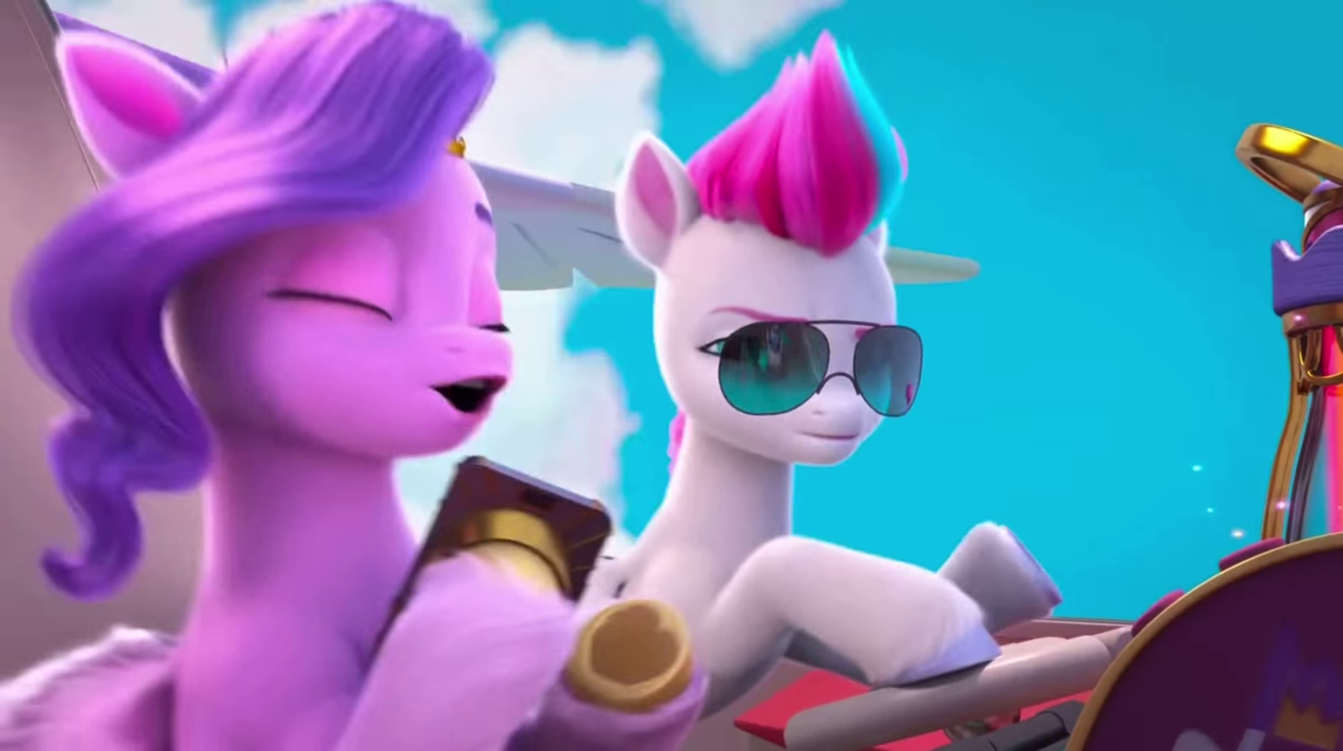 #3248418 - safe, screencap, hitch trailblazer, izzy moonbow, misty ...