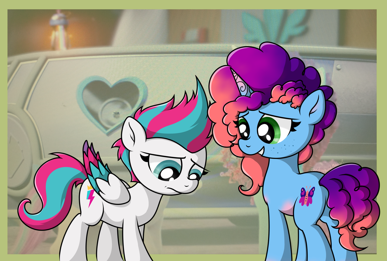 #3248957 - safe, artist:background basset, misty brightdawn, zipp storm ...